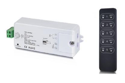 RF Dimmer and RF Remote control 1 channel 12V/24V | Brilumen, LED Lighting